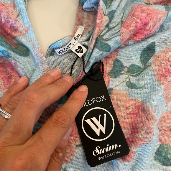 Wildfox | Swim | Wildfox Swim Bora Bora Cover Up Roses Floral Print ...